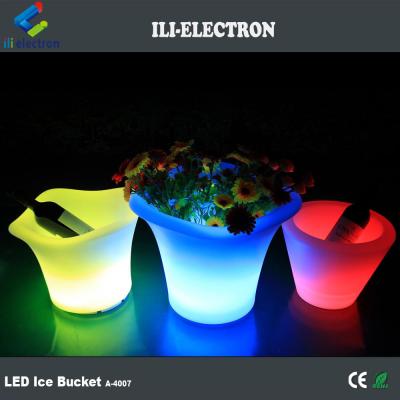 中国 再充電可能な led led プラスチック製の氷のバケツ 防水 ワイヤレス ポータブル パーティー用 販売のため
