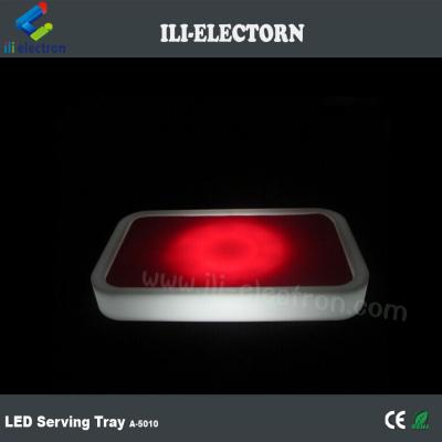 Cina party club used wireless control color changing illuminated electric serving tray in vendita