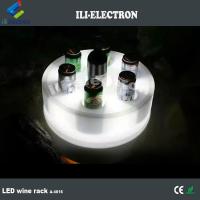 China Rechargeable remote control unique led plastic barware for sale