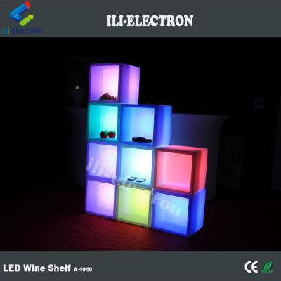 Cina Ricaricabile Acqueproof Plastic LED Quadrato Ice Bucket per Pub in vendita