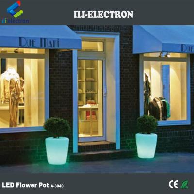 China Remote Controlled Plastic LED Illuminated Flower Pot / Planter / Ice Bucket for sale