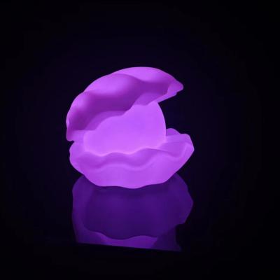 Cina Colori della piscina Luci luminose, RGB LED Bambini Luce notturna Forma di conchiglia in vendita