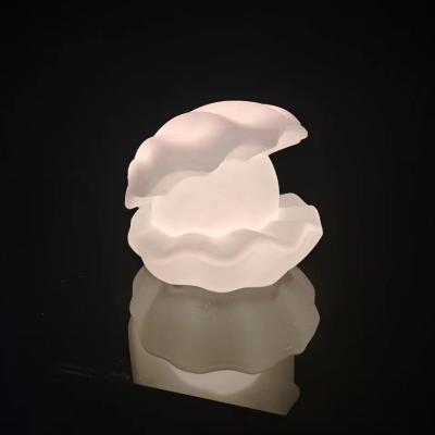 Cina Colori della piscina Luci luminose, RGB LED Bambini Luce notturna Forma di conchiglia in vendita