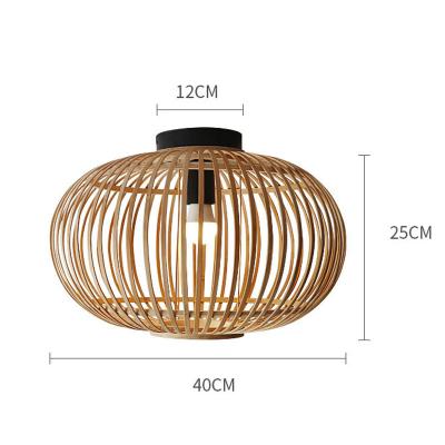 Cina Pendente di ombra per lampadina di vimini personalizzato per soffitto di corridoio interno in vendita