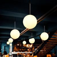 China PE plastic glowing drop ball light for sale