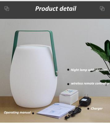 Cina led moon light with speaker for camping in vendita