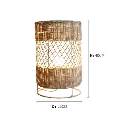 中国 Creative led standing lamp  bedroom floor lamp rattan standing floor lamp 販売のため