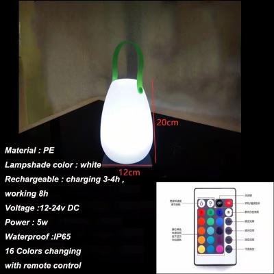 Cina 2700K CCT lampada portatile LED in plastica ricaricabile per ristorante in vendita