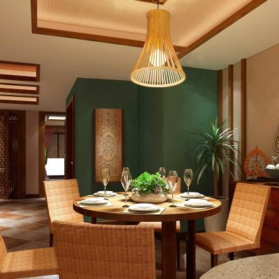 Cina Lampada di rattan personalizzata, lampada di bambù in tessuto nordico per illuminazione interna in vendita