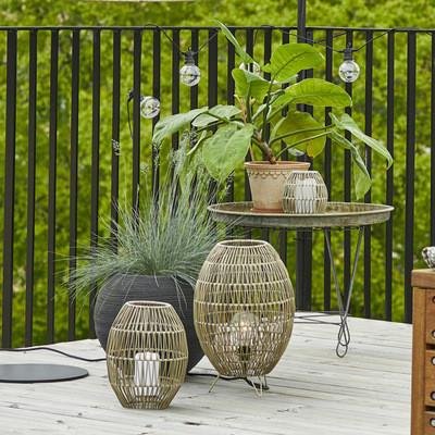 China IP44 LED-Rattan-Lampenschirm für Garten-Schwimmbad zu verkaufen