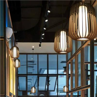 Cina Nodic Rattan Pendant Light Chandelier Switch Control per la decorazione domestica in vendita