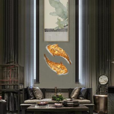 Cina Creative Hanging lamp fish design Chandelier Pendant Lamp in vendita