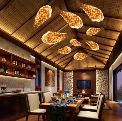 Cina Creative Hanging lamp fish design Chandelier Pendant Lamp in vendita