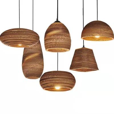 Cina Creative Rattan Lampshade floor lamp  for club in vendita