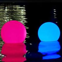 China plastic led solar power ball light for sale