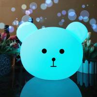 China PE plastic decorative bear led table lamps for sale