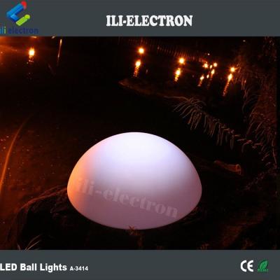 Cina PE Plastica LED Mezza sfera Luce ricaricabile Per Decorazioni di Natale in vendita