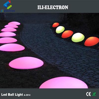 Cina PE Plastica LED Mezza sfera Luce ricaricabile Per Decorazioni di Natale in vendita