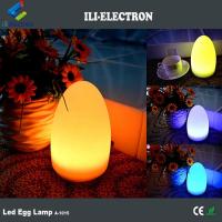 China Remote Control Egg Shaped Night Light IP65 Waterproof PE Plastic material for sale