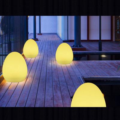 Cina Lampada da tavolo esterna IP65 a forma di uovo con telecomando ricaricabile in vendita