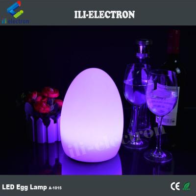 China USB-Ladung Plastik-Ei-förmige LED-Leuchten drahtlos mit wiederaufladbarer Lithium-Batterie zu verkaufen