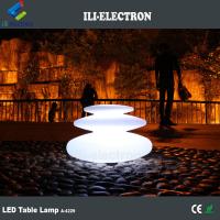 China stone shape plastic led glowing table lamps for sale