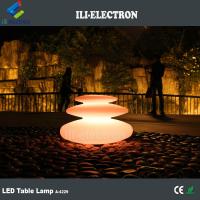 China stone shape plastic led glowing table lamps for sale