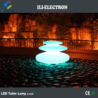 China stone shape plastic led glowing table lamps for sale