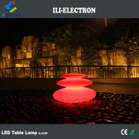 China stone shape plastic led glowing table lamps for sale