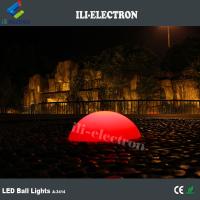 China Rechargeable plastic led sphere ball light for sale