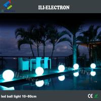 China colorful rechargeable floating waterproof led light ball for sale