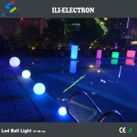 China pool side plastic led lighting ball for sale