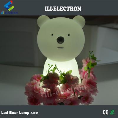 中国 Remote control cordless colorful LED bear lamp 販売のため