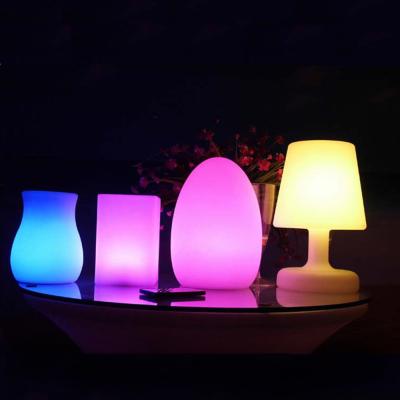 Cina PE plastic rechargeable led Egg Lamp in vendita