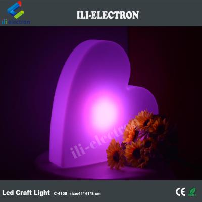 Cina 16 colors changing led glowing heart lamps in vendita