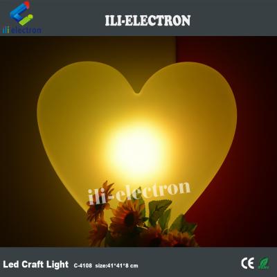 Cina 16 colors changing led glowing heart lamps in vendita