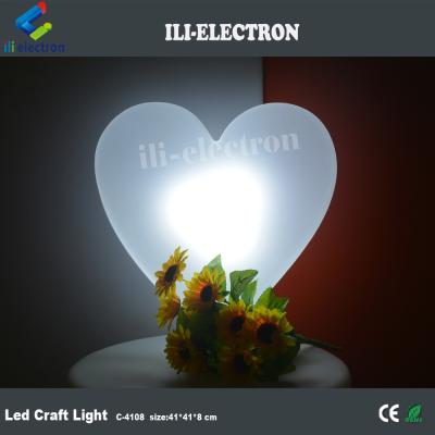 China Heart shape illuminated led decorative lamp à venda