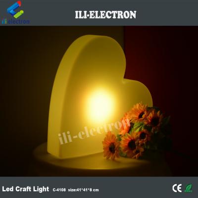 China Heart shape illuminated led decorative lamp à venda