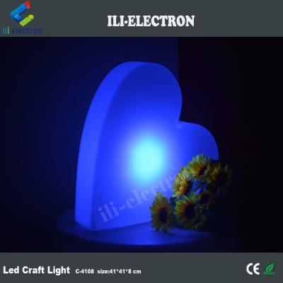 China Heart shape illuminated led decorative lamp à venda
