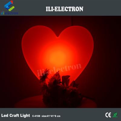 China Heart shape illuminated led decorative lamp à venda