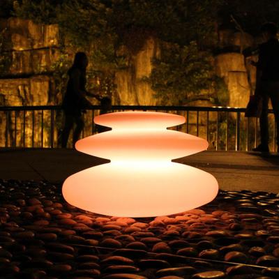 Cina rechargeable muti-color led plastic sone lamp in vendita