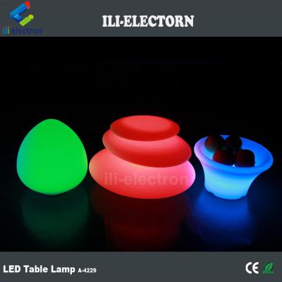 Cina rechargeable muti-color led plastic sone lamp in vendita