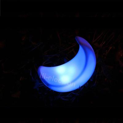 Cina patio moon shaped illuminated decorative lamp in vendita