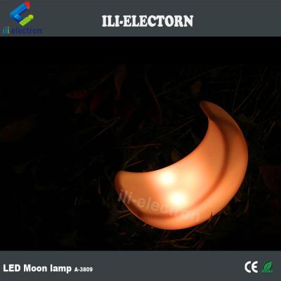 Cina illuminated moon shaped led table lamp in vendita