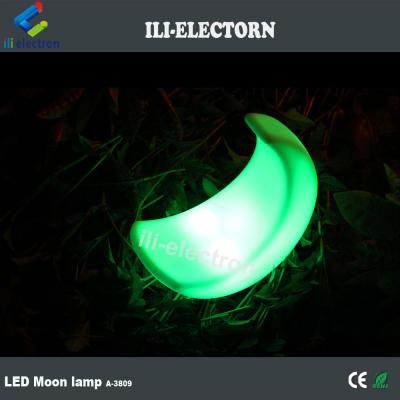 Cina illuminated moon shaped led table lamp in vendita