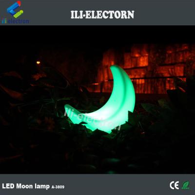 Cina illuminated moon shaped led table lamp in vendita