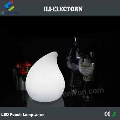 Cina colorful peach shape plastic Mini modern table lamp in vendita