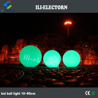 Cina 100%PE Plastic remote control rechargeable battery led light balls in vendita