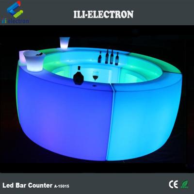 Cina Commerciale LED luminoso Bar Contatore PE materiale plastico 16 colori mutevoli in vendita