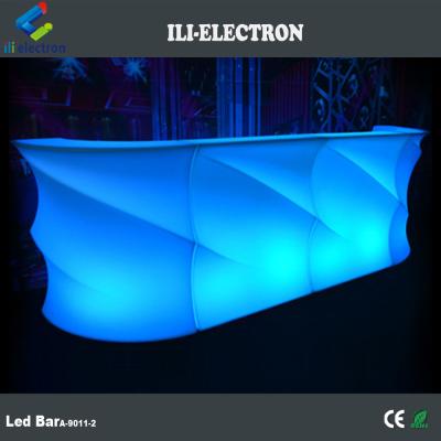 Cina Forma d' onda LED luminoso Bar Contatore, Tavolo da bar all' esterno a luce resistente all' acqua in vendita